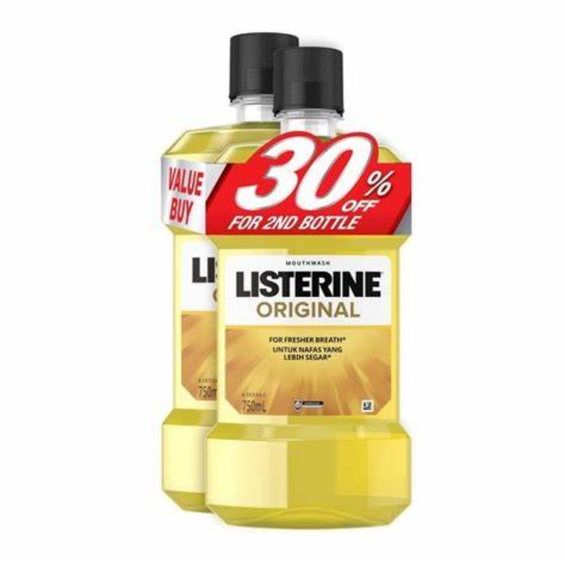 LISTERINE MOUTHWASH (750ML X 2) [TWIN PACK] | Shopee Malaysia
