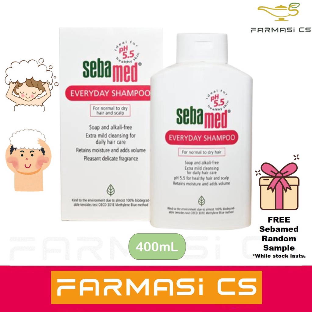 Sebamed Everyday Shampoo 400ml FREE Random Sample EXP:10/2024 [ 100% ...