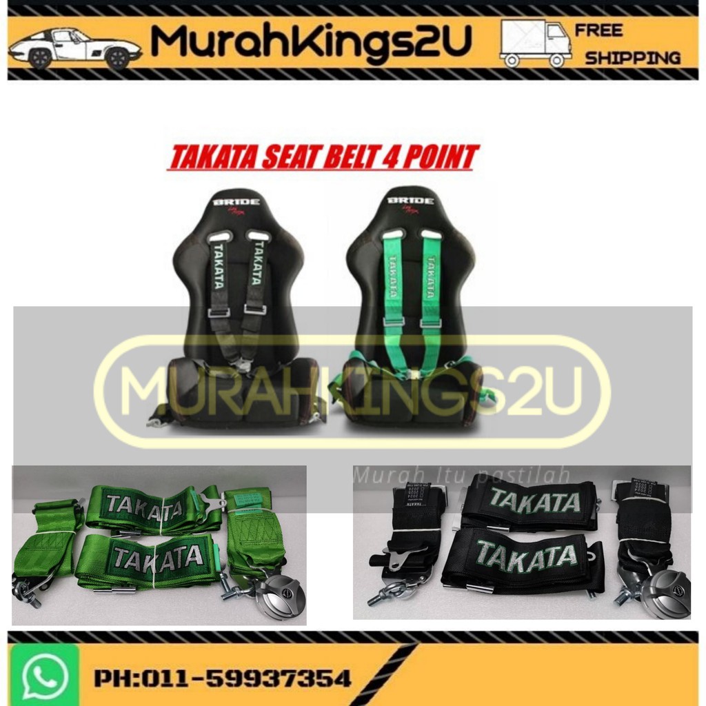 Takata 4 Point Seat Belt / Seat Belt Harness | Shopee Malaysia