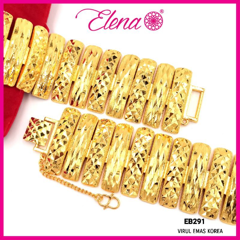 Elena Emas Korea Bracelet - Gelang Tangan Dewasa ( EB291 ) | Shopee Malaysia