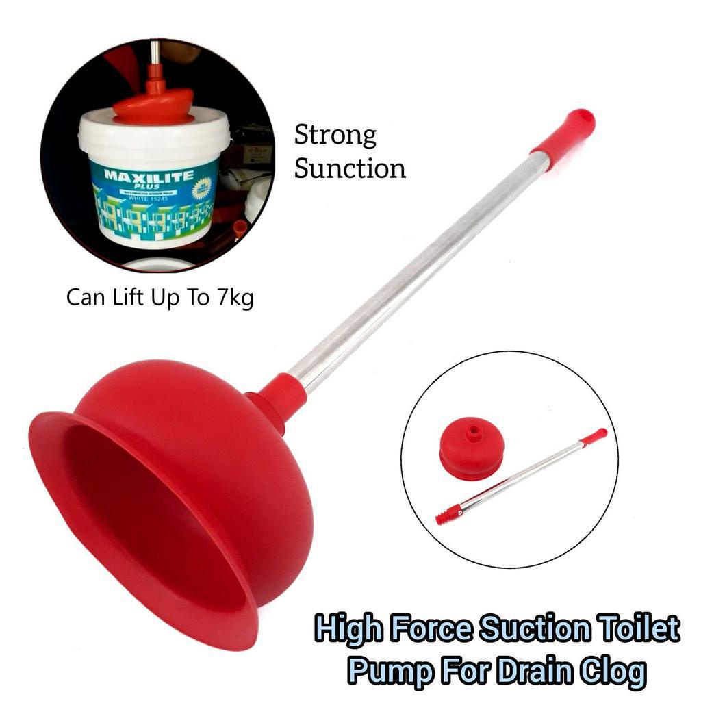 Effective High Force Suction Stainless Steel Handle Toilet Pump For ...