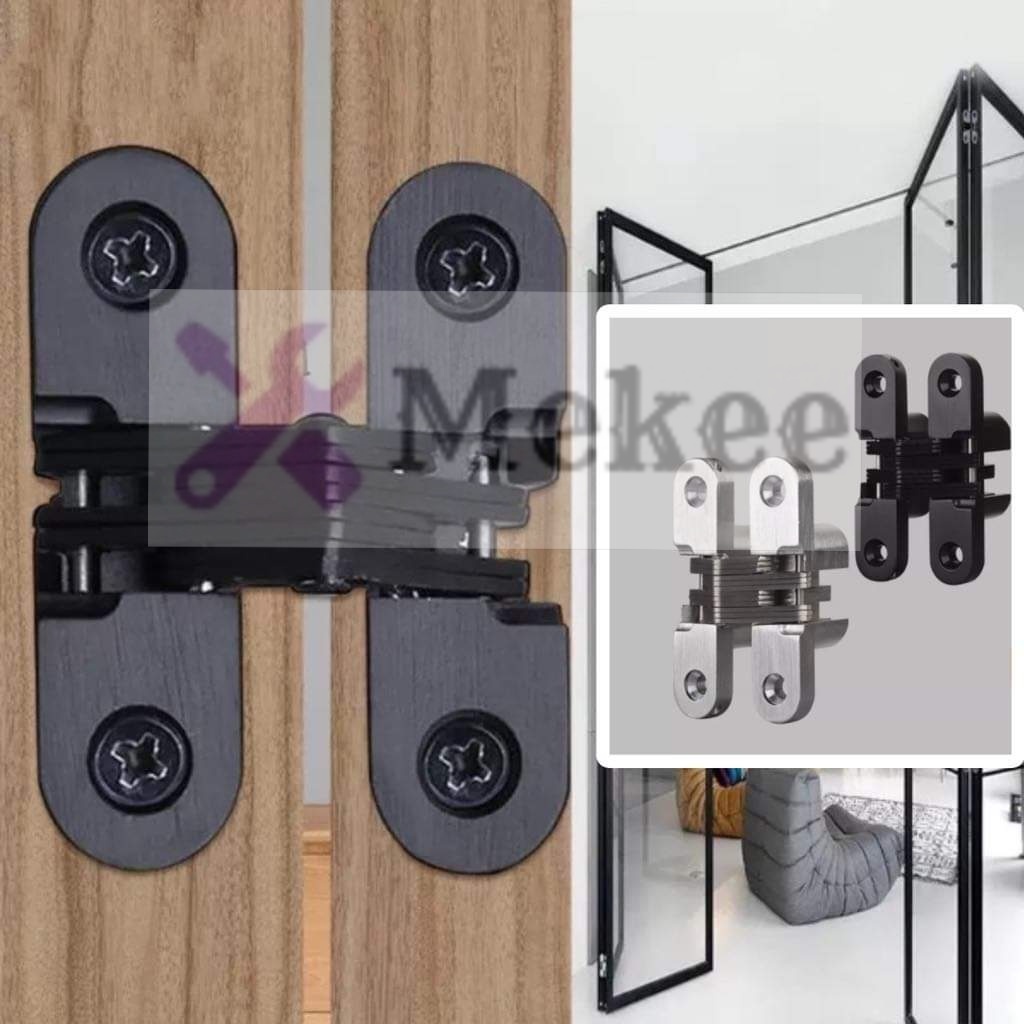 Hidden invisible 180 degree hinge conceal mounted foldable wood door ...