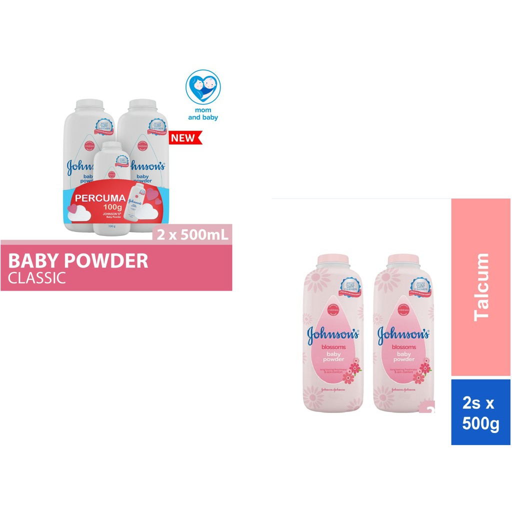 Johnson's Baby Powder 500G Twin Pack (Bedak Bayi Wangi Johnson ...