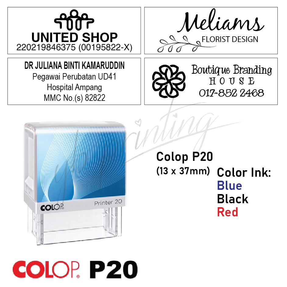 SELF INKING COLOP P20 | Shopee Malaysia