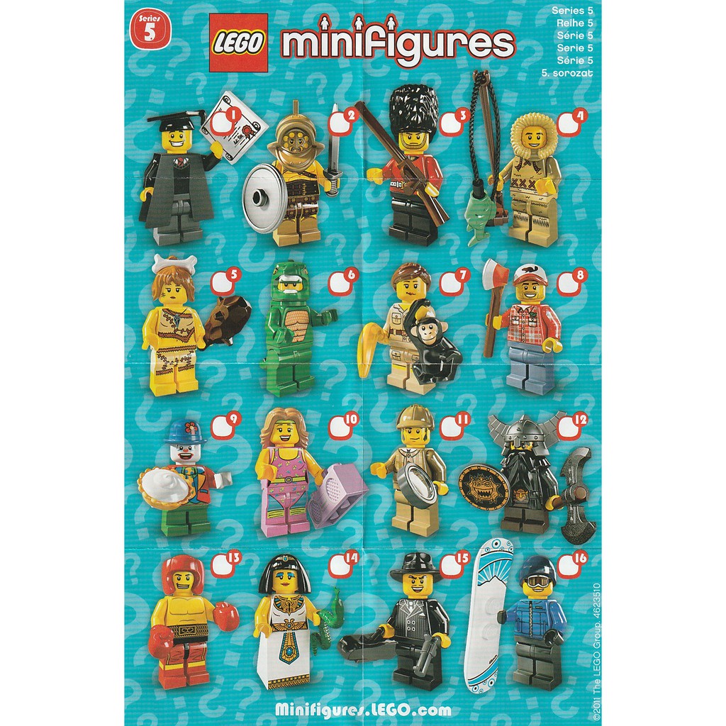 LEGO 8805 SERIES 5 COLLECTIBLES MINIFIGURES 2011 CMF LIMITED EDITION ...