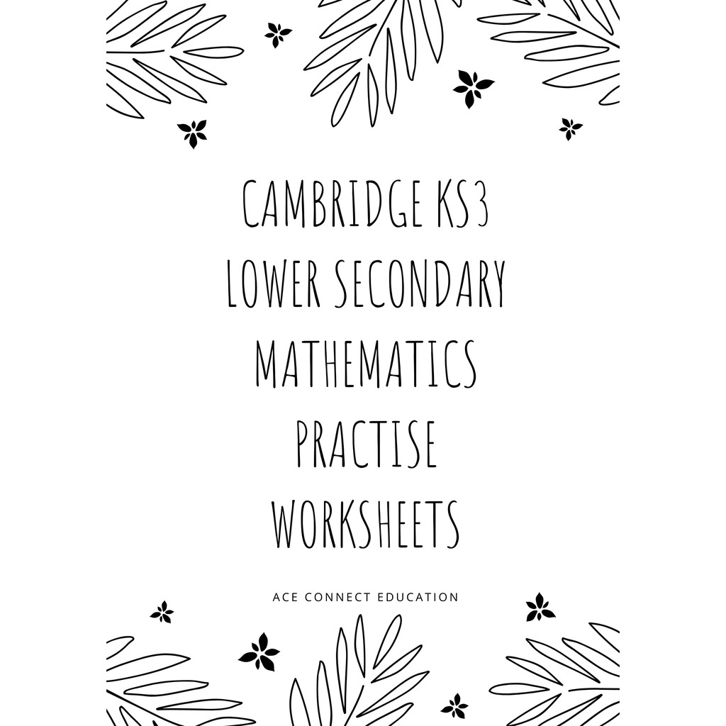 Cambridge Lower Secondary Mathematics Practice Worksheet KS3 ...