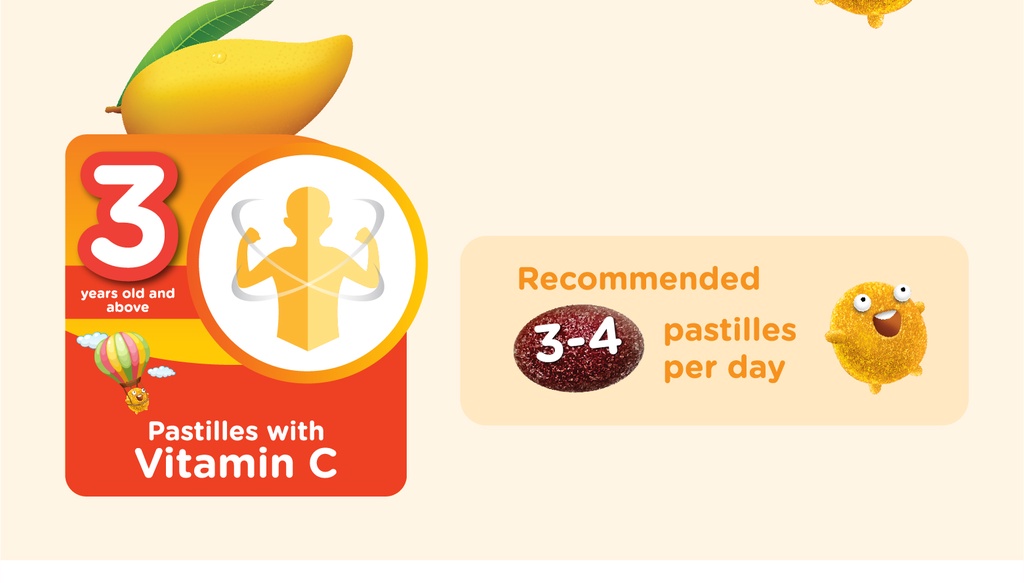 Scott's Vitamin C Pastilles Children Supplement - Orange + Mango (2 x ...