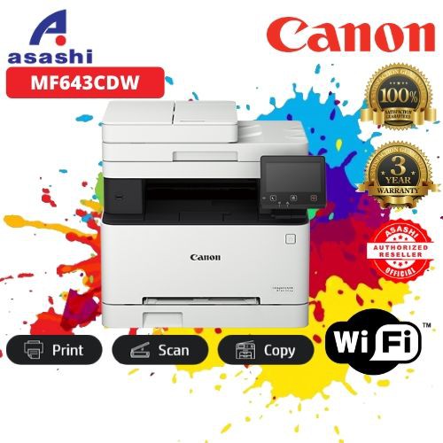 Canon MF643CDW Imageclass AIO Color Laser Printer (Duplex Print,Scan ...