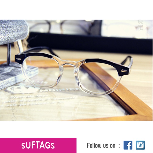 Moscot transparent spectacle frame | Shopee Malaysia