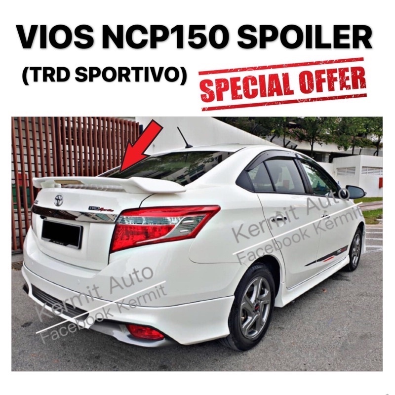 Vios NCP150 (2004-2018) TRD Sportivo Material: ABS Plastic Rear Back ...