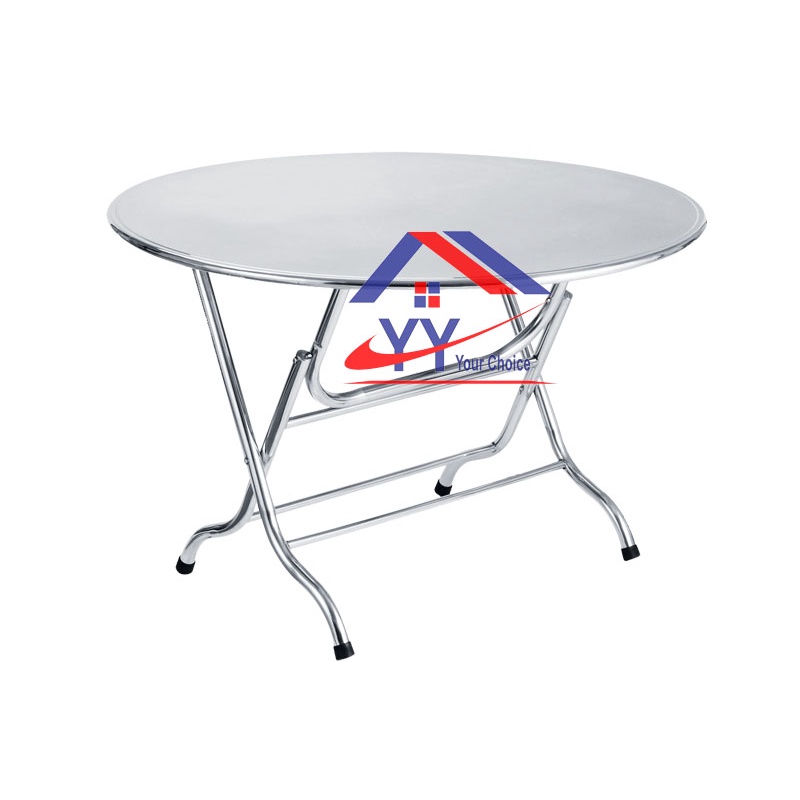 Stainless Steel Foldable Round Coffee Table/Meja Kopi Bulat/Meja Lipat ...