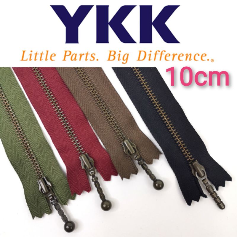 10cm YKK #3 Antique Brass Zipper Bronze metal Zip | Shopee Malaysia