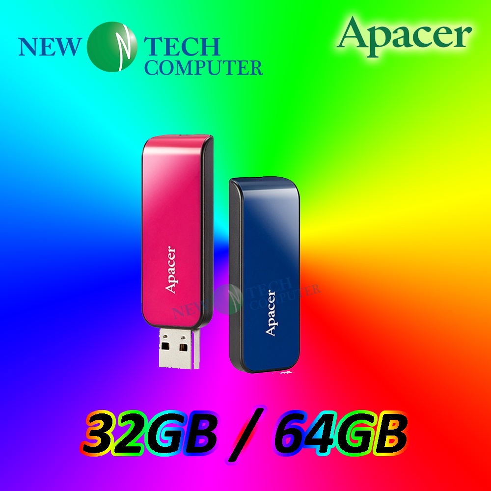 Apacer AH335 / AH334 32GB / 64GB USB 2.0 Flash Drive / Pendrive ...
