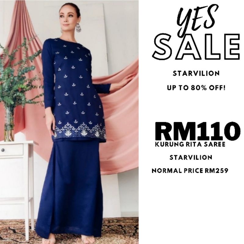 Kurung Moden Rita Saree by Starvilion ( Sales!! RM110 !! N/P:RM259 ...