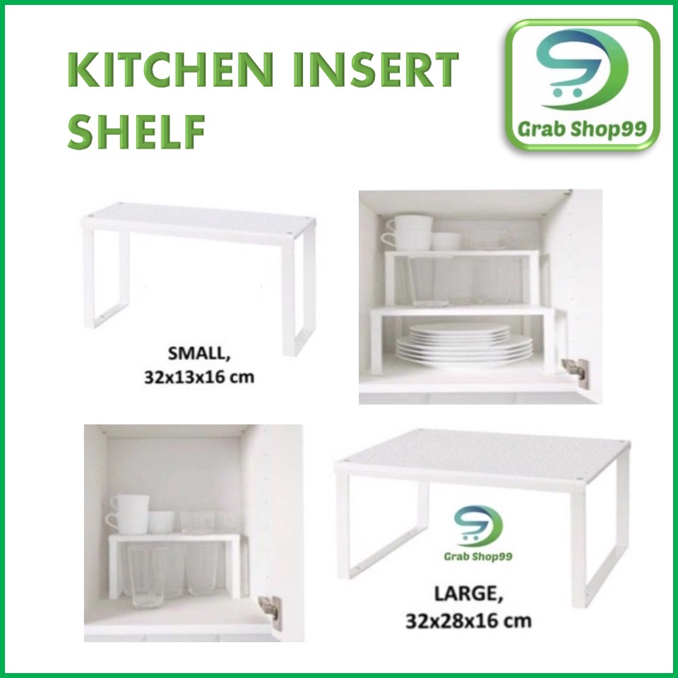READY STOCK!!! Shelf insert ( white) (Large, Small) | Shopee Malaysia
