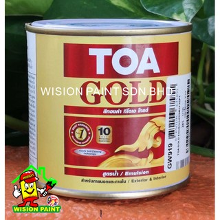 toa gold paint 285GM 10 YEARS PROTECTION GUARANTEE ACRYLIC SELF ...