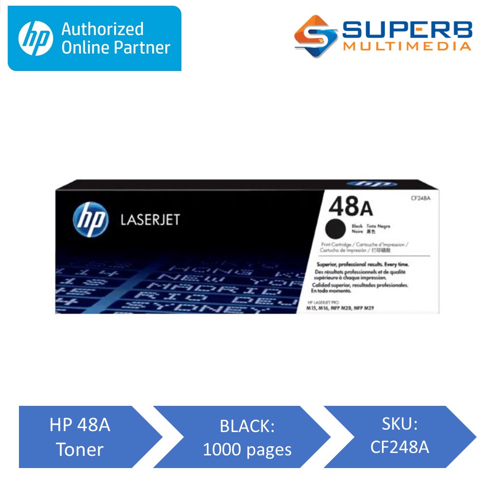 HP 48A Black Original LaserJet Toner [CF248A] | Shopee Malaysia