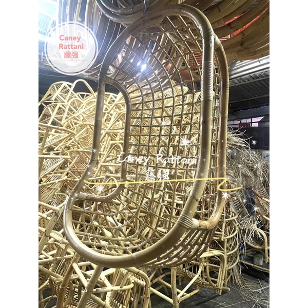 Buaian rotan manau / swing chair rattan / hanging chair | Shopee Malaysia