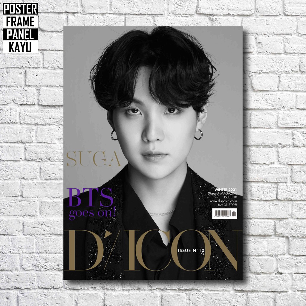 Bts Suga DICON Poster Solid Wood Frame A4 SUG111 | Shopee Malaysia