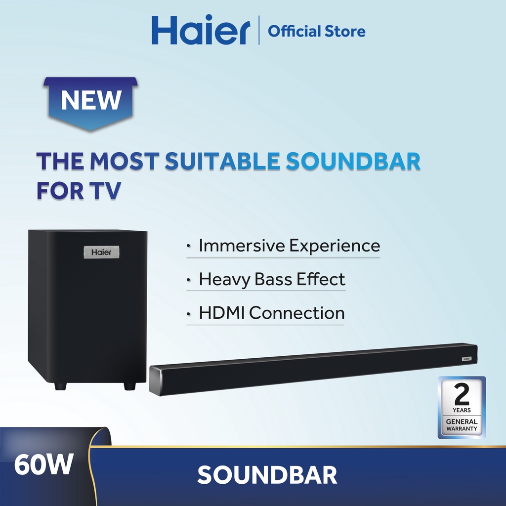 [FREE SHIPPING] Haier Independent Subwoofer Sound Bar HSD3A040B ...