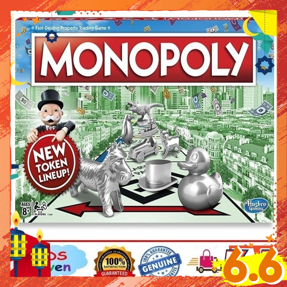 Monopoly Classic (100.0% Original Hasbro) | Shopee Malaysia