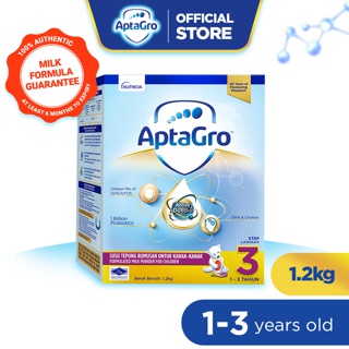 Susu AptaGro Growing Up Formula - Step 3 (1.2kg) Susu Formula Susu ...