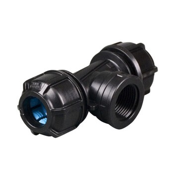 HDPE FITTINGS Poly Female Tee, PP Poly Water Connection Fitting 20mm 25mm 32mm 1/2" 3/4" 1 ...
