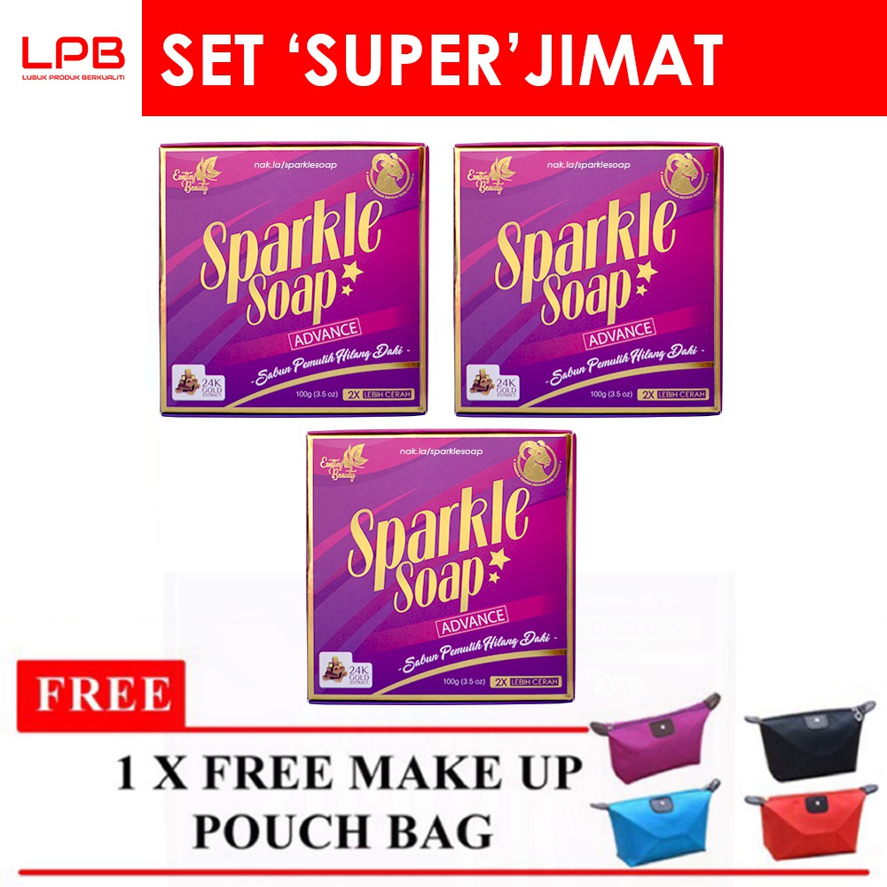 3 Unit Sparkle Soap Advance - Free Shipping | Shopee Malaysia
