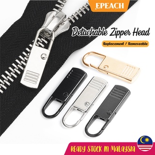 epeach Kepala Zip Detachable Removable Zipper Zip Head Puller Tab ...