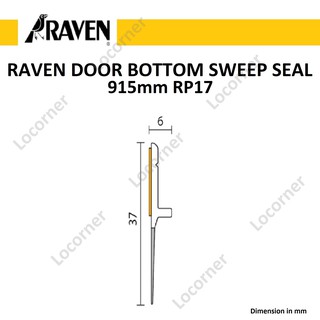 RAVEN RP17 DIY Door Bottom Sweep Seal / Door Seal | Shopee Malaysia