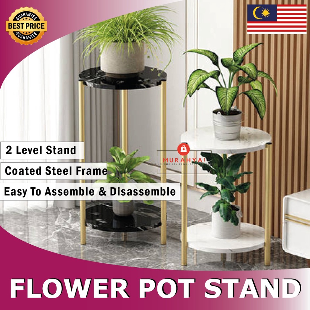 Rak bunga Flower pot stand display rack indoor outdoor garden plant ...