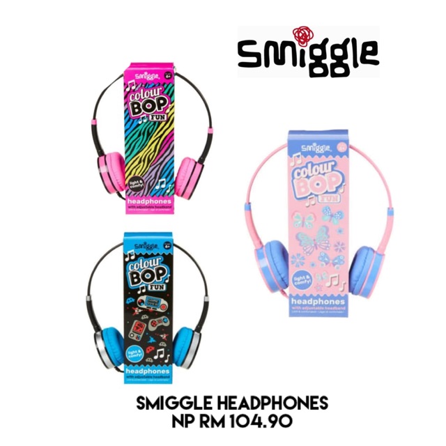 Smiggle Headphones Colour Bop Fun light and Comfy | Shopee Malaysia
