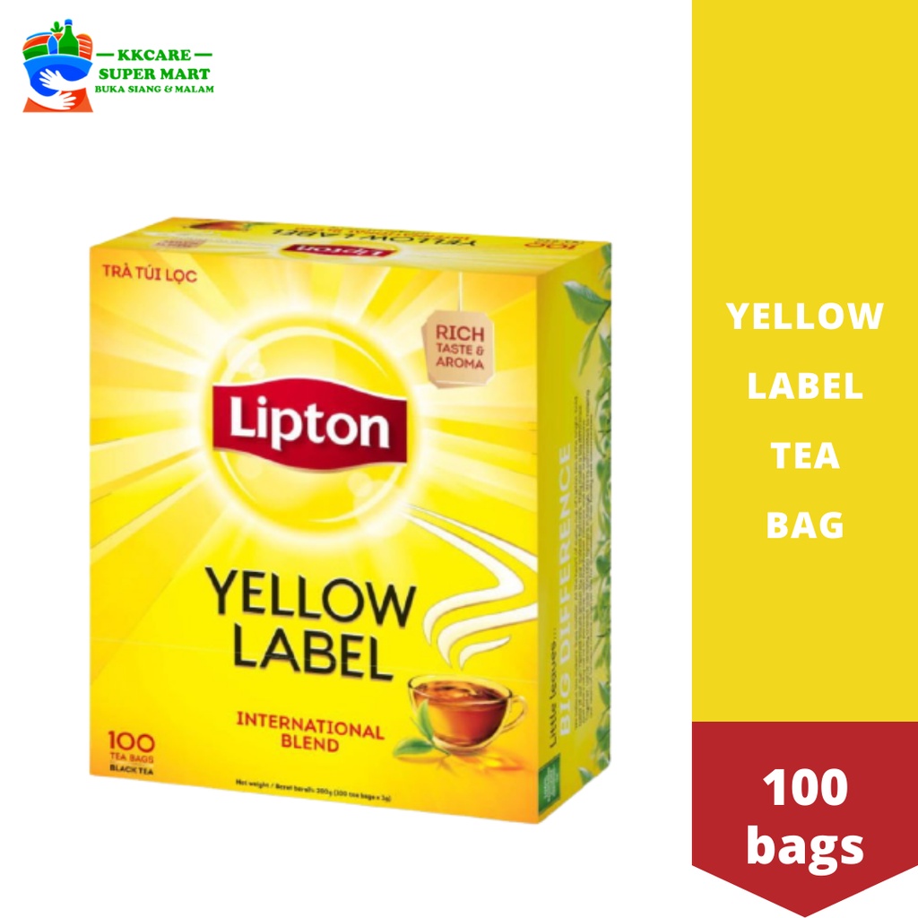 Lipton - Yellow Label ( 100 Tea Bags x 2g --1 Box ) | Shopee Malaysia