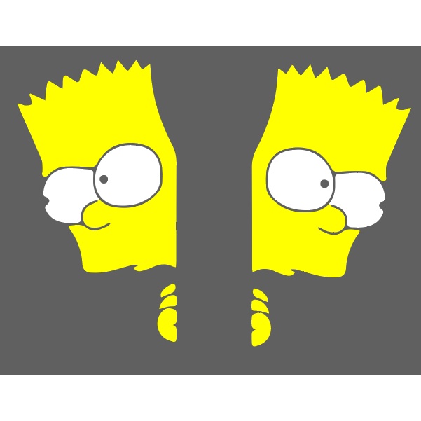 BART SIMPSON STICKER MOTOR,STICKER VISOR,STICKER CERMIN,STICKER BODY ...