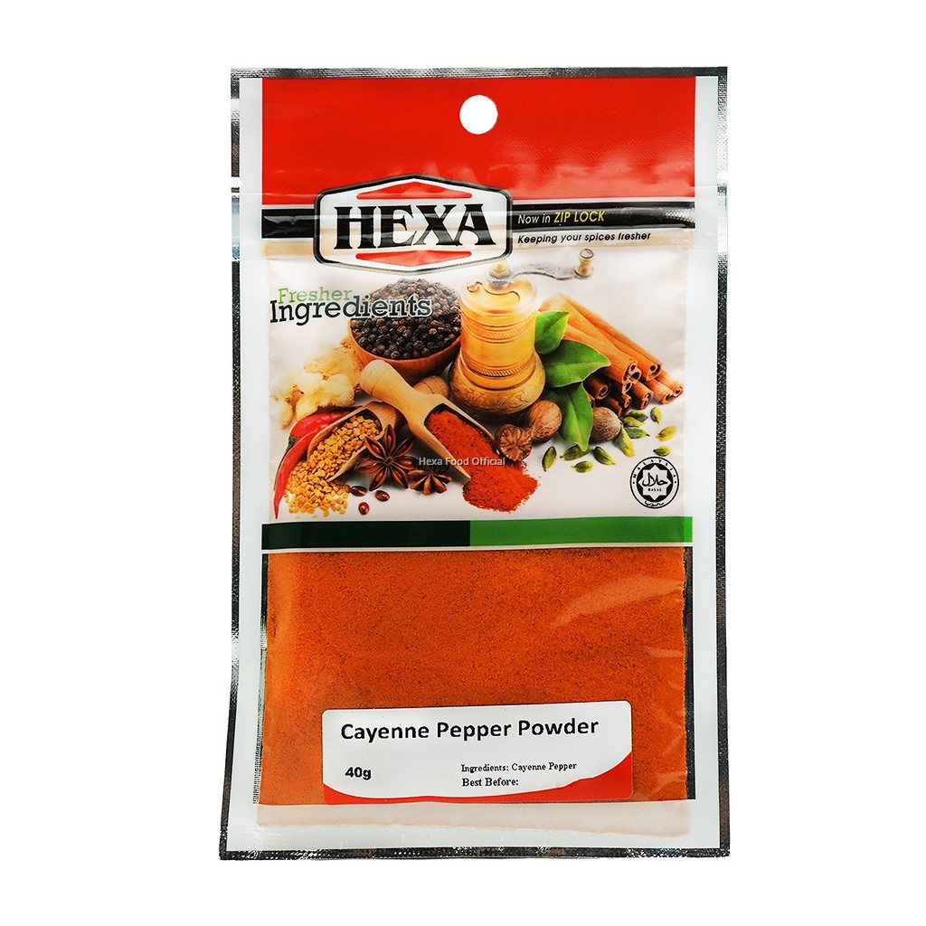SPECIAL PROMOTION!!! - HEXA HALAL Cayenne Pepper Powder (40g) - Serbuk ...
