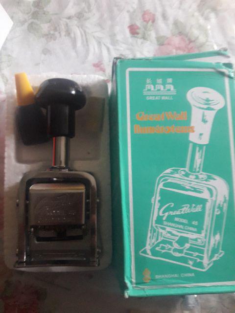 Great Wall 45 Numbering Machine 6-Digit Self Inking Numbering Machine ...