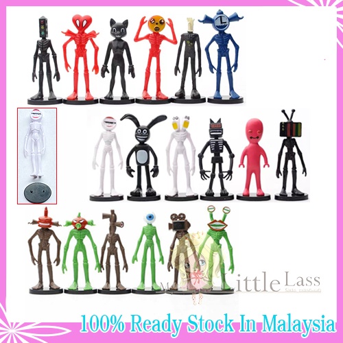 New 3 Item Siren Head Toy Siren Head PVC Action Figure Collection Cake ...
