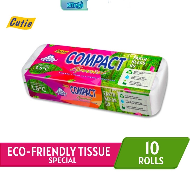Cutie Compact Special Toilet Rolls 10Roll X 1 pkt | Shopee Malaysia