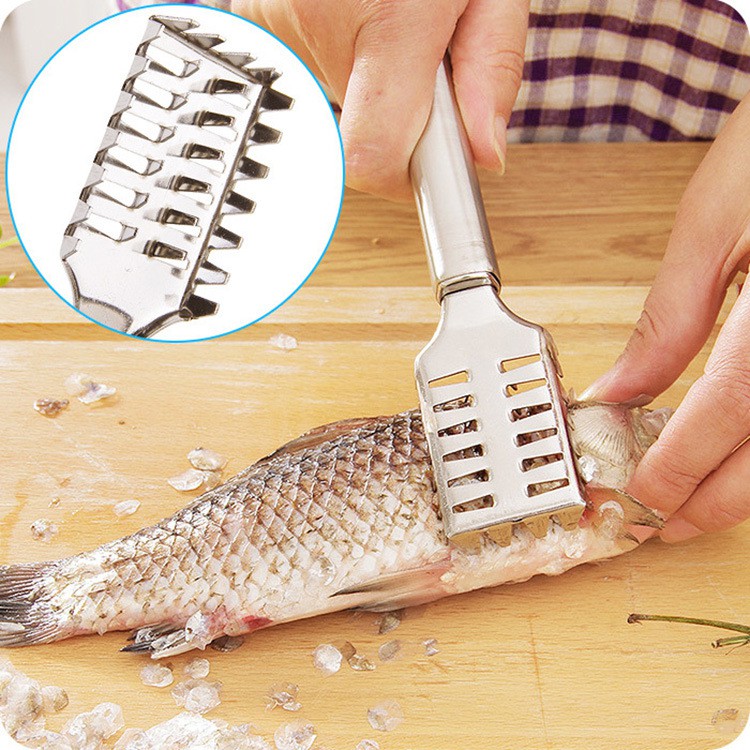 Kitchen Tool Kitchenware Scaler Brush Cleaner Seafood Tools Fish Scale ...