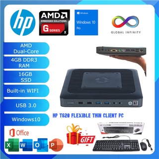 (Refurbished) Desktop Mini HP T620 Flexible Thin Client PC / AMD Dual ...
