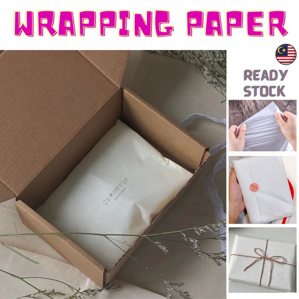 Sydney Wrapping Tissue Paper (50pcs) (5 Sizes) Kertas Pembalut Hadiah ...
