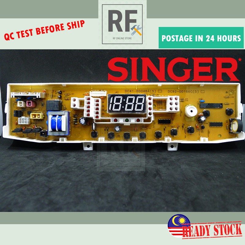 SAMSUNG / SINGER WASHING MACHINE PCB BOARD DC92-00166C MODEL : WT5313 ...