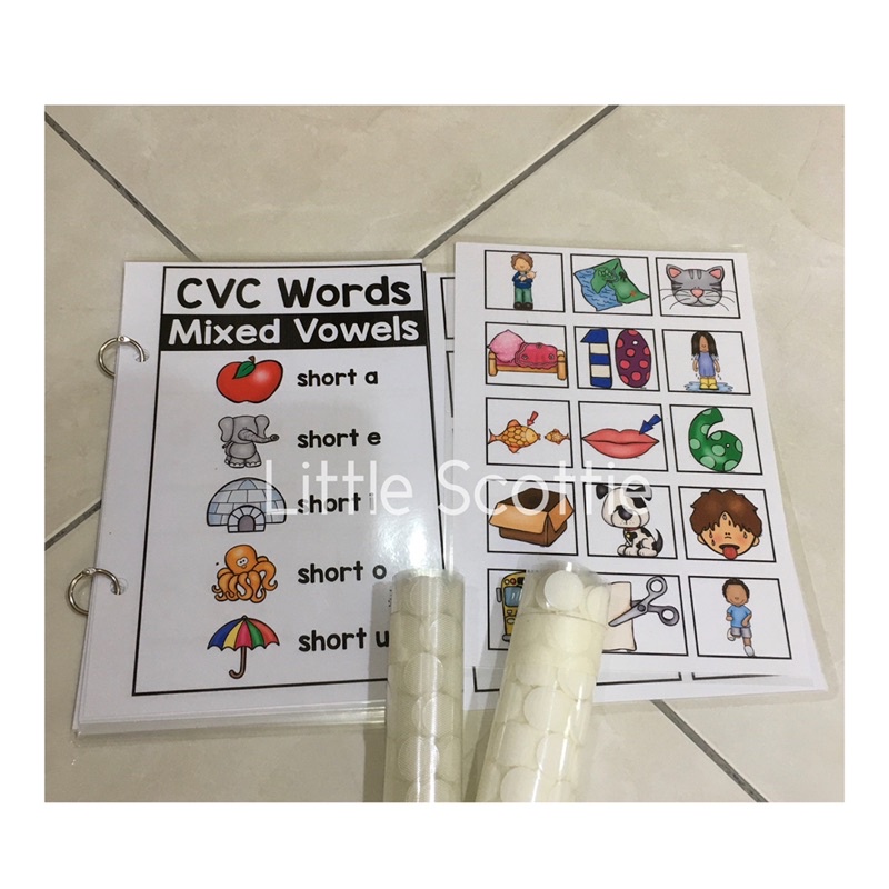 CVC MIXED WORDS DIY ACTIVITY BOOKLET | Shopee Malaysia