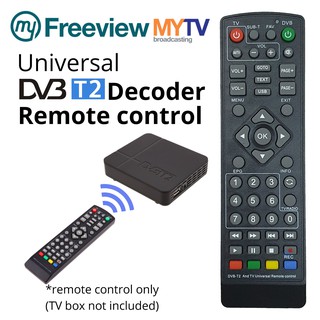Universal My freeview MYTV decoder Remote control DVB DVB-T2 DVBT2 Set ...