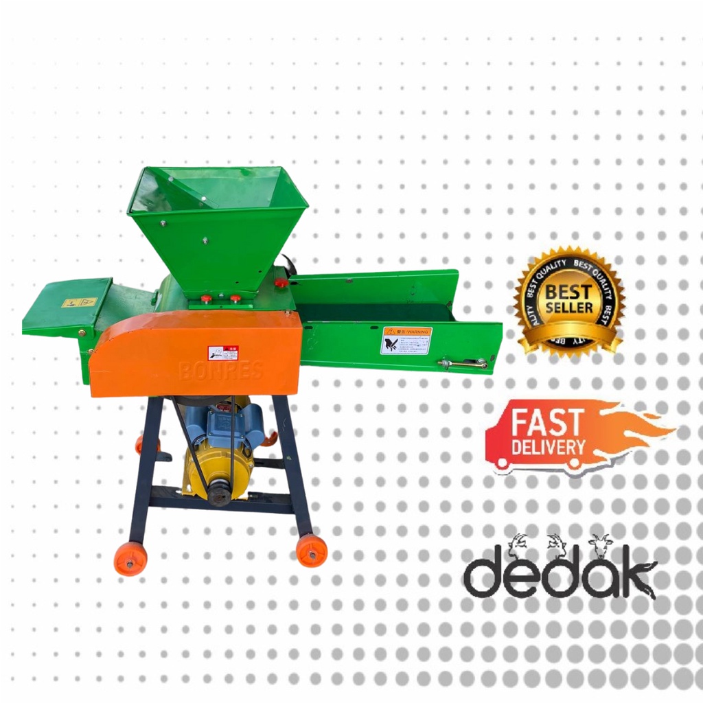 [MACHINE CHOPPER 77KG] Mesin Potong Rumput Napier Grass Shredder Cutter ...