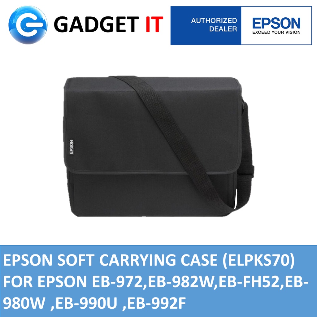 EPSON SOFT CARRYING CASE (ELPKS70) FOR EPSON EB-972,EB-982W,EB-FH52,EB-980W ,EB-990U ,EB-992F ...