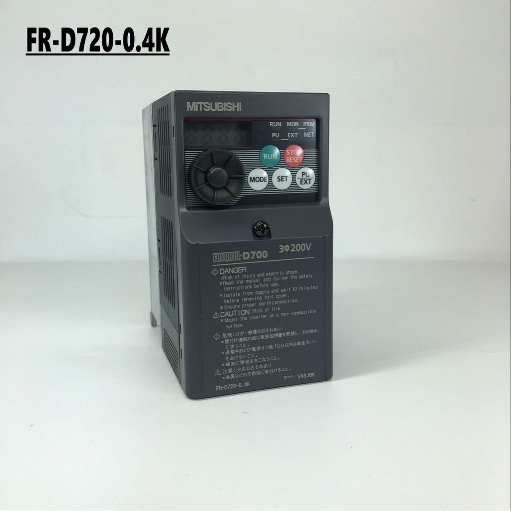 MITSUBISHI FR-D720-0.75K FRD720-2.2K FR-E740-7.5K FR-E720-2.2K FREQROL FREQUENCY INVERTER ...