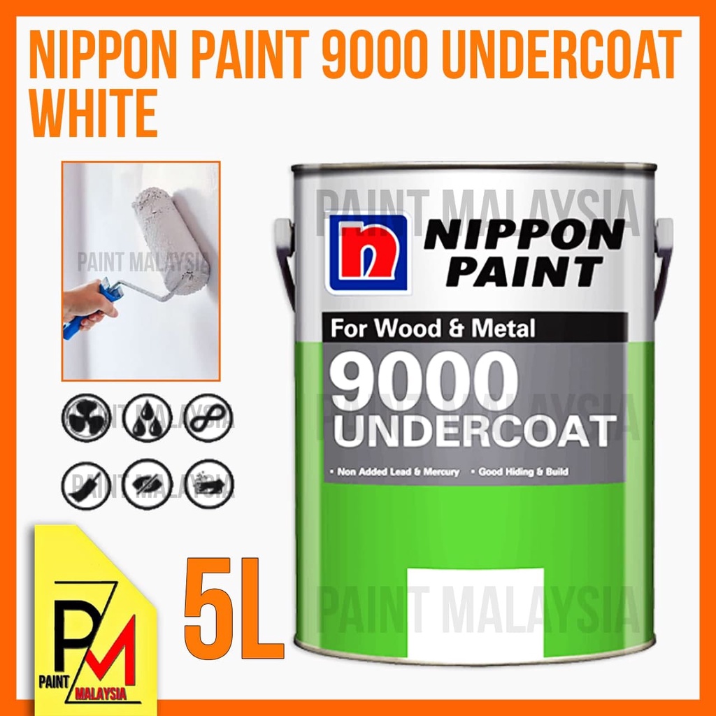 NIPPON Paint 9000 Undercoat Wood & Metal Wood Undercoat Paint Cat ... NIPPON Paint 9000 Undercoat Wood & Metal Wood Undercoat Paint Cat ...