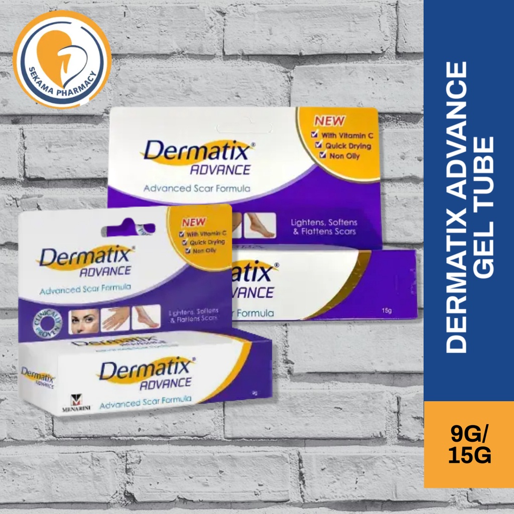 DERMATIX ADVANCE GEL TUBE - LIGHTENS, SOFTENS & FLATTENS SCAR | Shopee ...