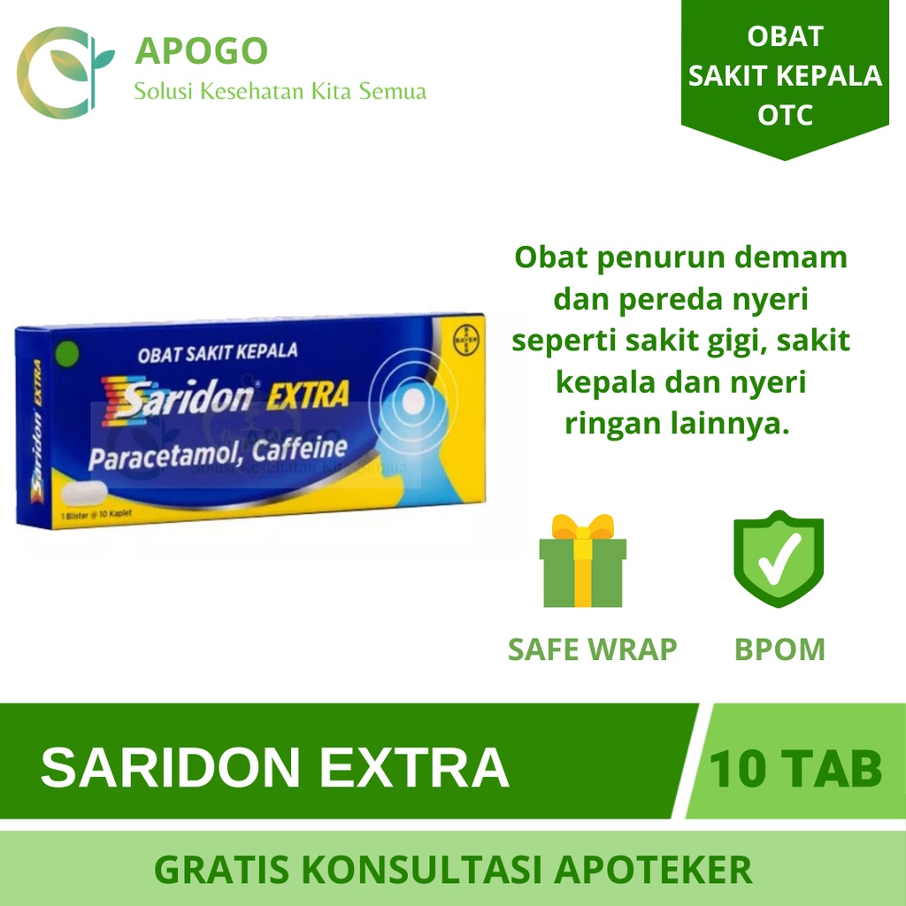 Saridon EXTRA Coconut Medicine Coconut 1 STRIP Contents 10 Tabs ...